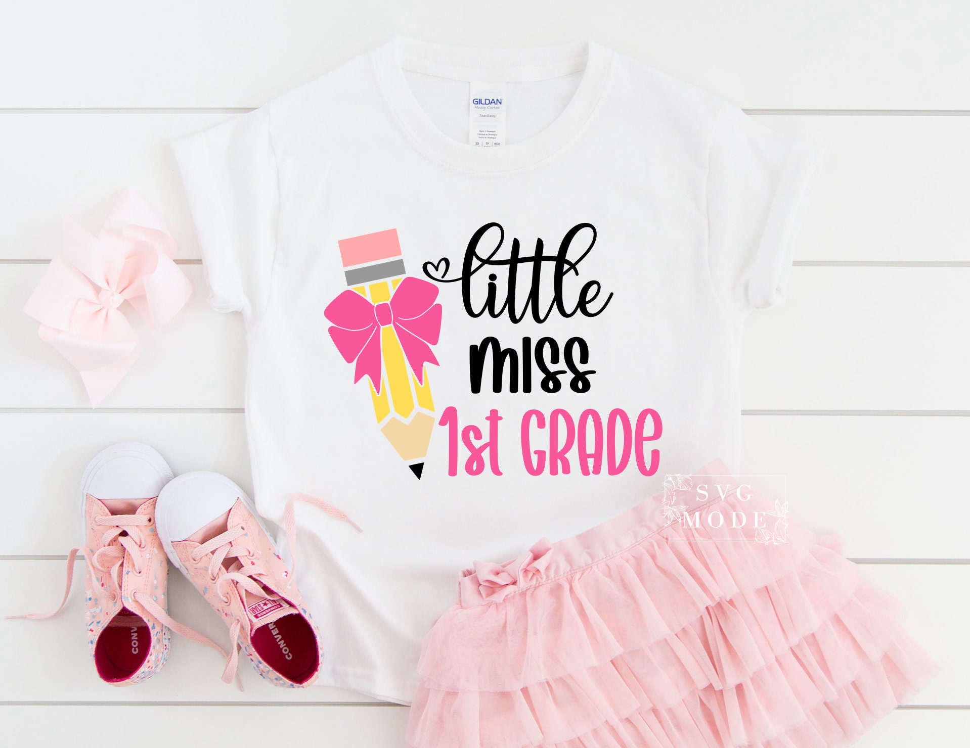 Little Miss First Grade SVG PNG PDF, Hello 1st Grade Svg, Back to ...