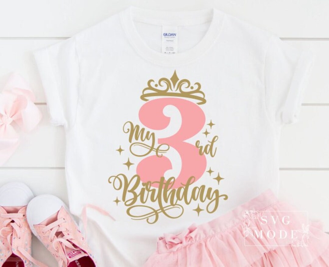 Third Birthday SVG PNG PDF , 3rd Birthday Svg, Birthday Svg, Third ...
