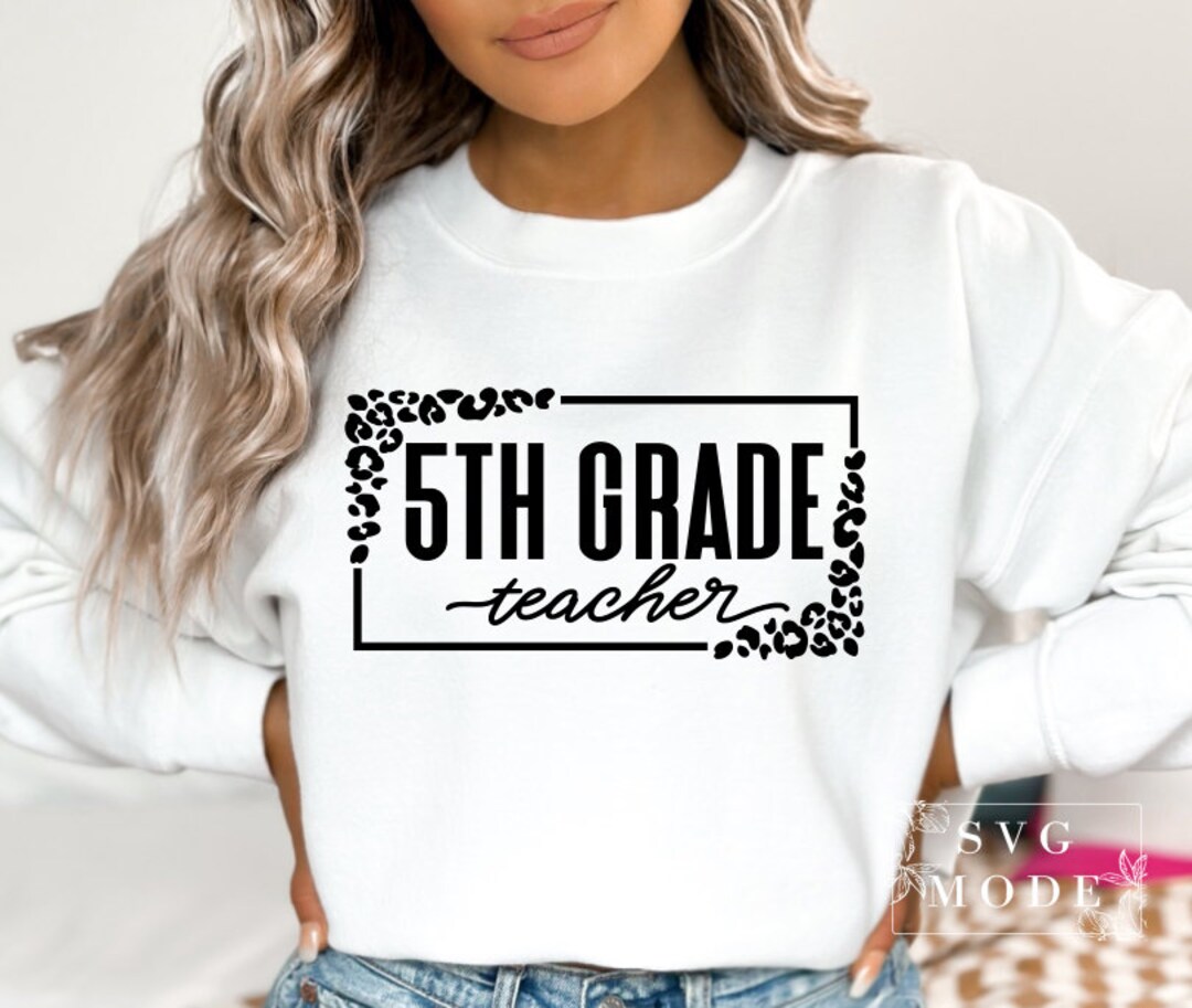 Fifth Grade Teacher SVG PNG, Teacher Life Svg, 5th Grade Teacher Svg ...