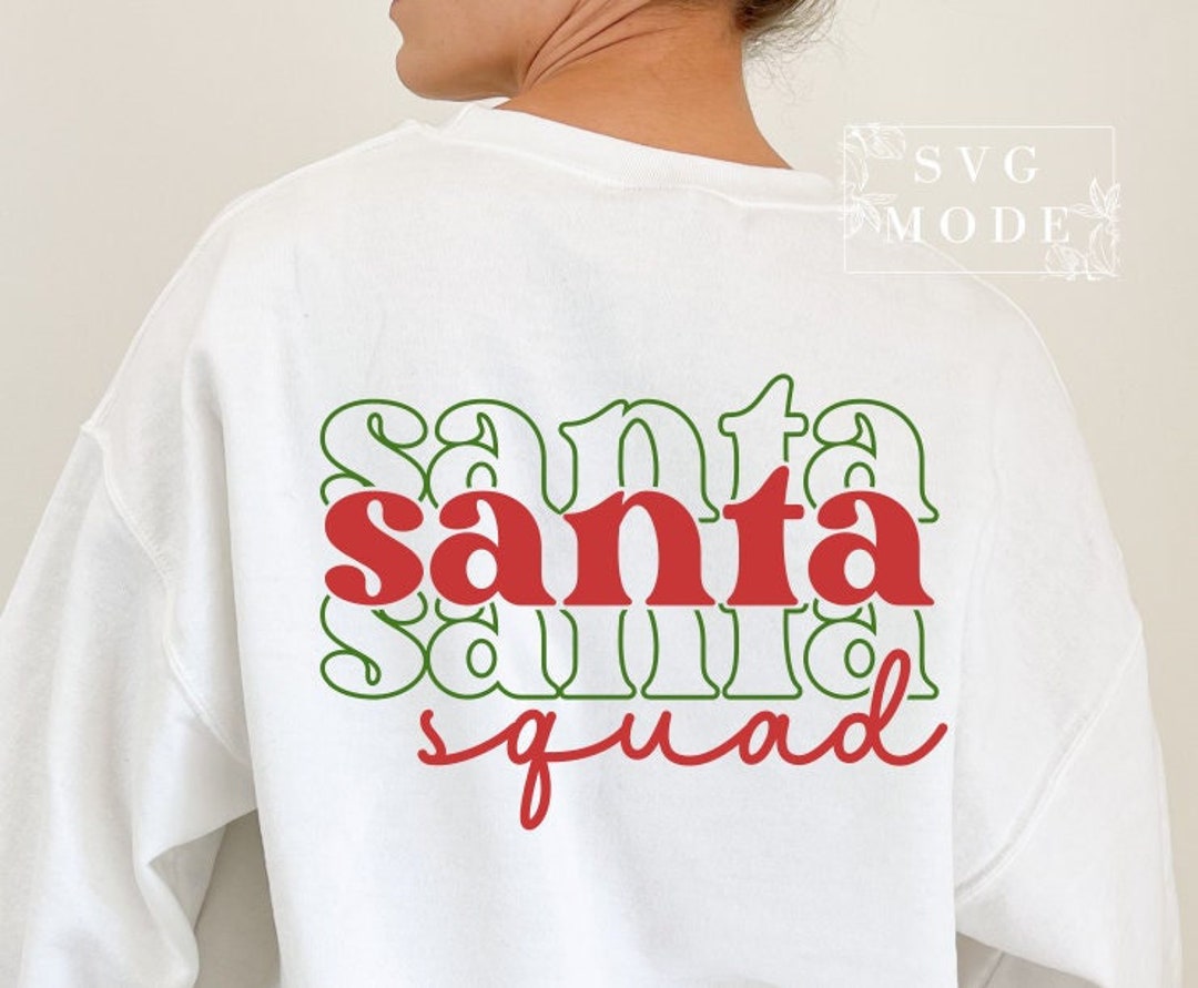 Santa Crew SVG PNG PDF, Christmas Vibes Svg, Christmas Gift, Funny ...