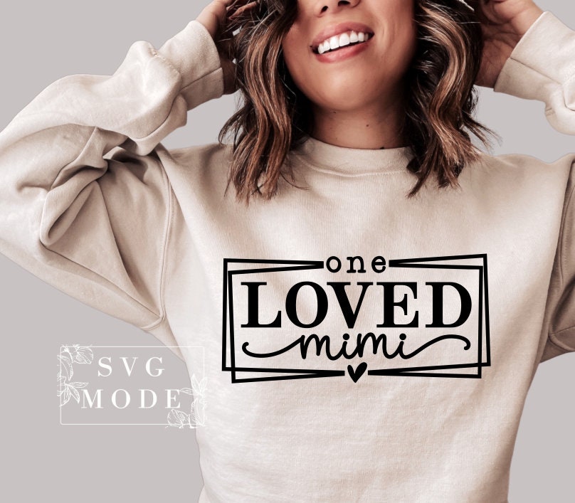 One Loved Mimi SVG PNG Mimi Valentine Svg Love Mimi Svg - Etsy