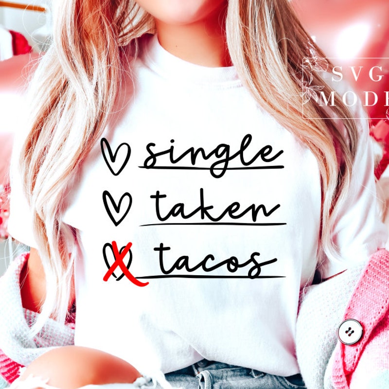 Taco Valentine Svg - Etsy