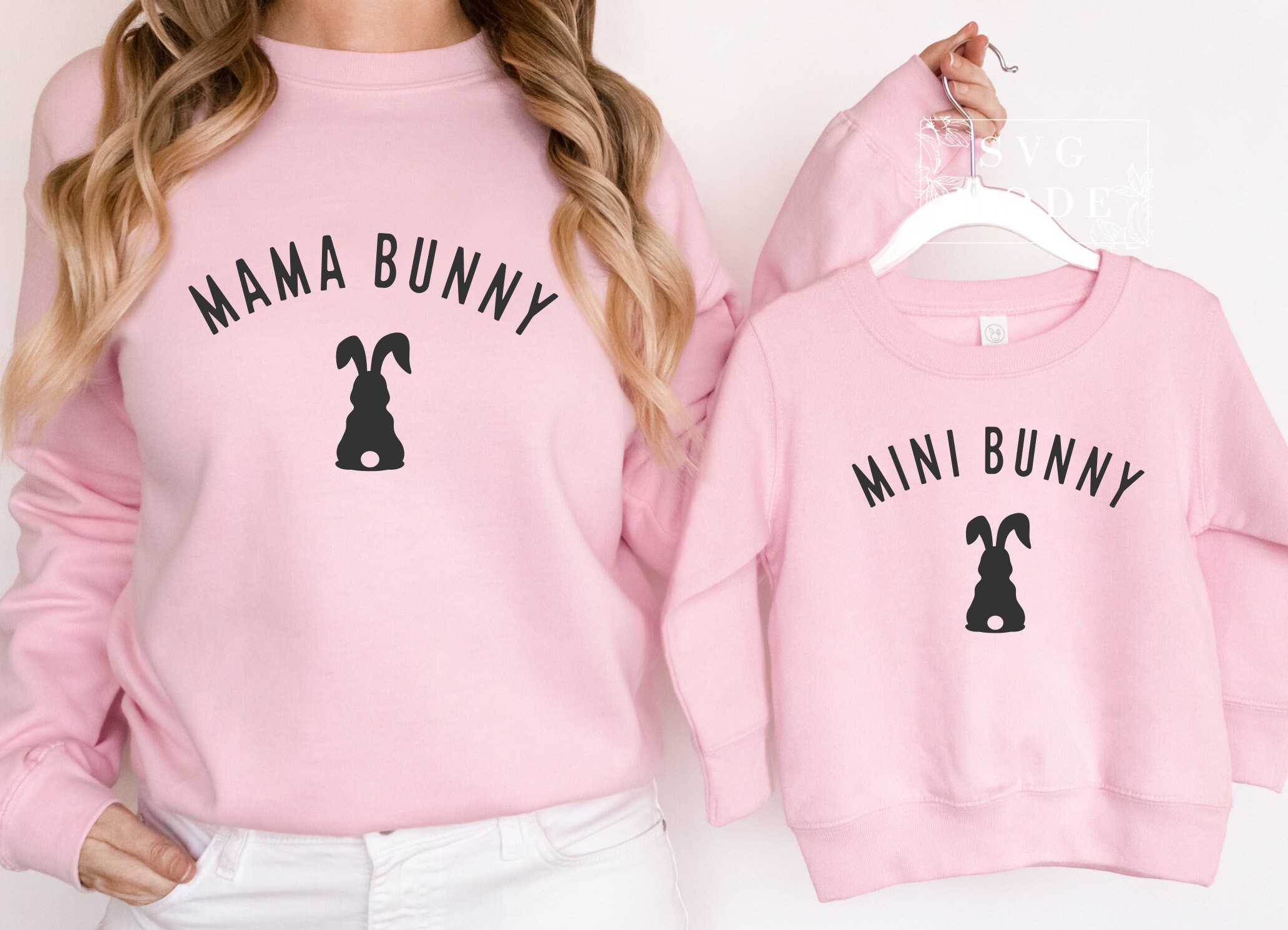 Mama Bunny Svg Mini Bunny Svg Easter Mama Shirt Svg Happy | Etsy
