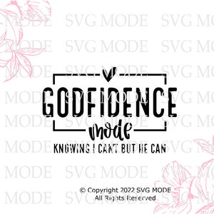 Godfidence SVG PNG, God Fidence Svg, Bible Verse Svg, Faith Svg, Love ...