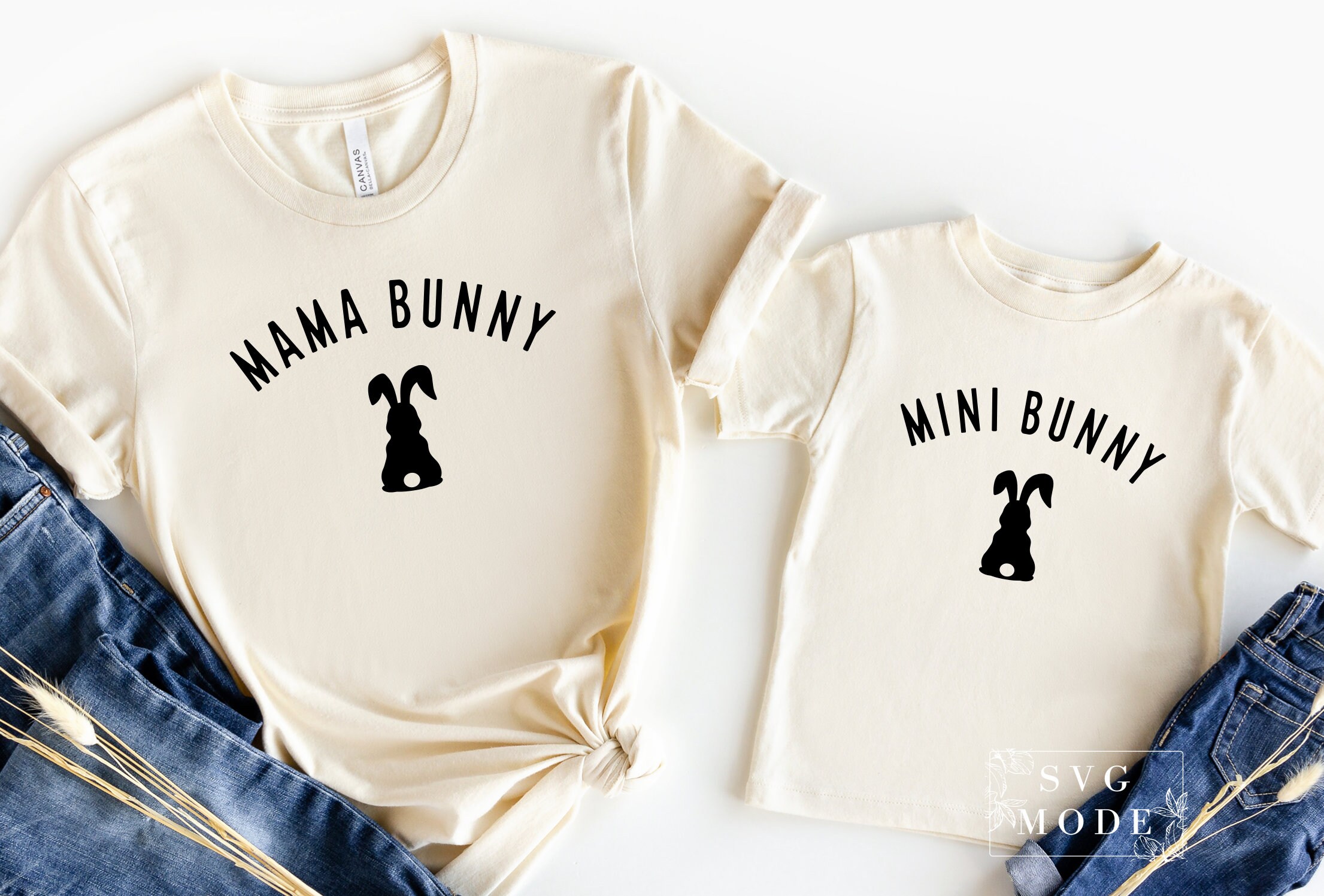 Mama Bunny Svg Mini Bunny Svg Easter Mama Shirt Svg Happy | Etsy