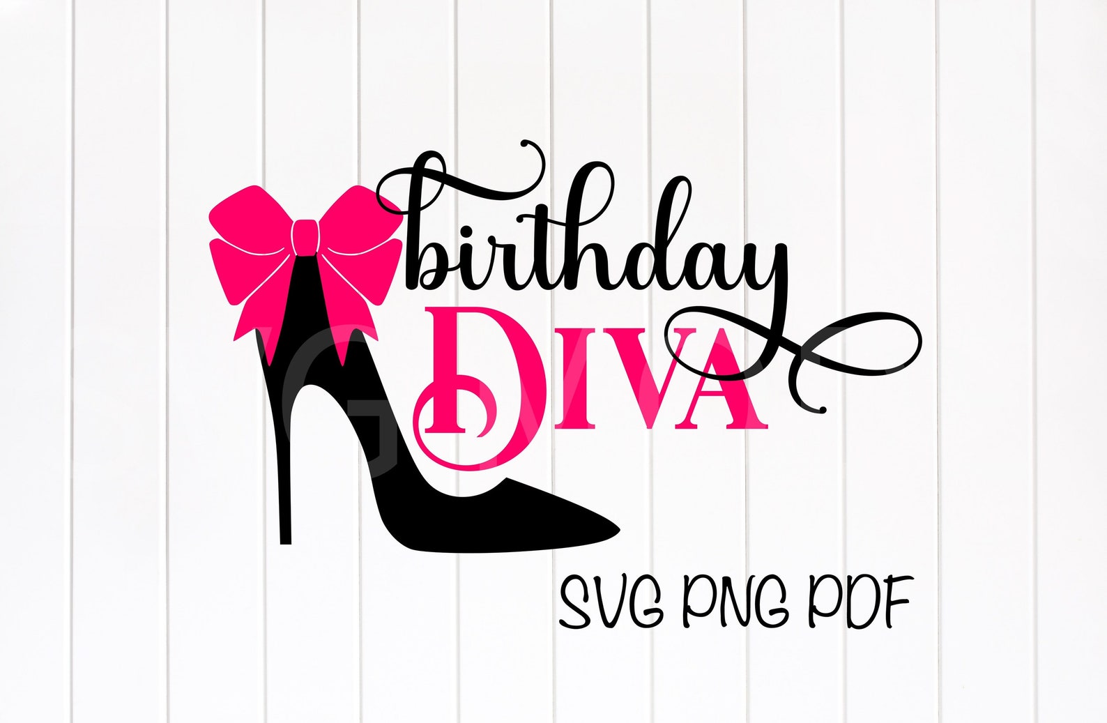 Birthday Diva SVG PNG PDF Birthday Queen Svg Birthday Diva - Etsy
