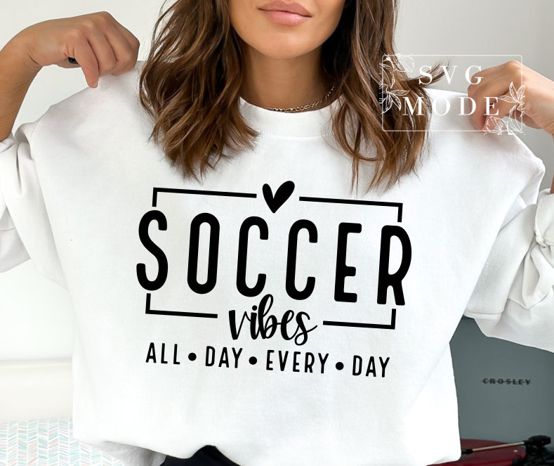 Soccer Vibes SVG PNG PDF, Soccer Svg, Game Day Vibes Svg, Mom Life Svg ...