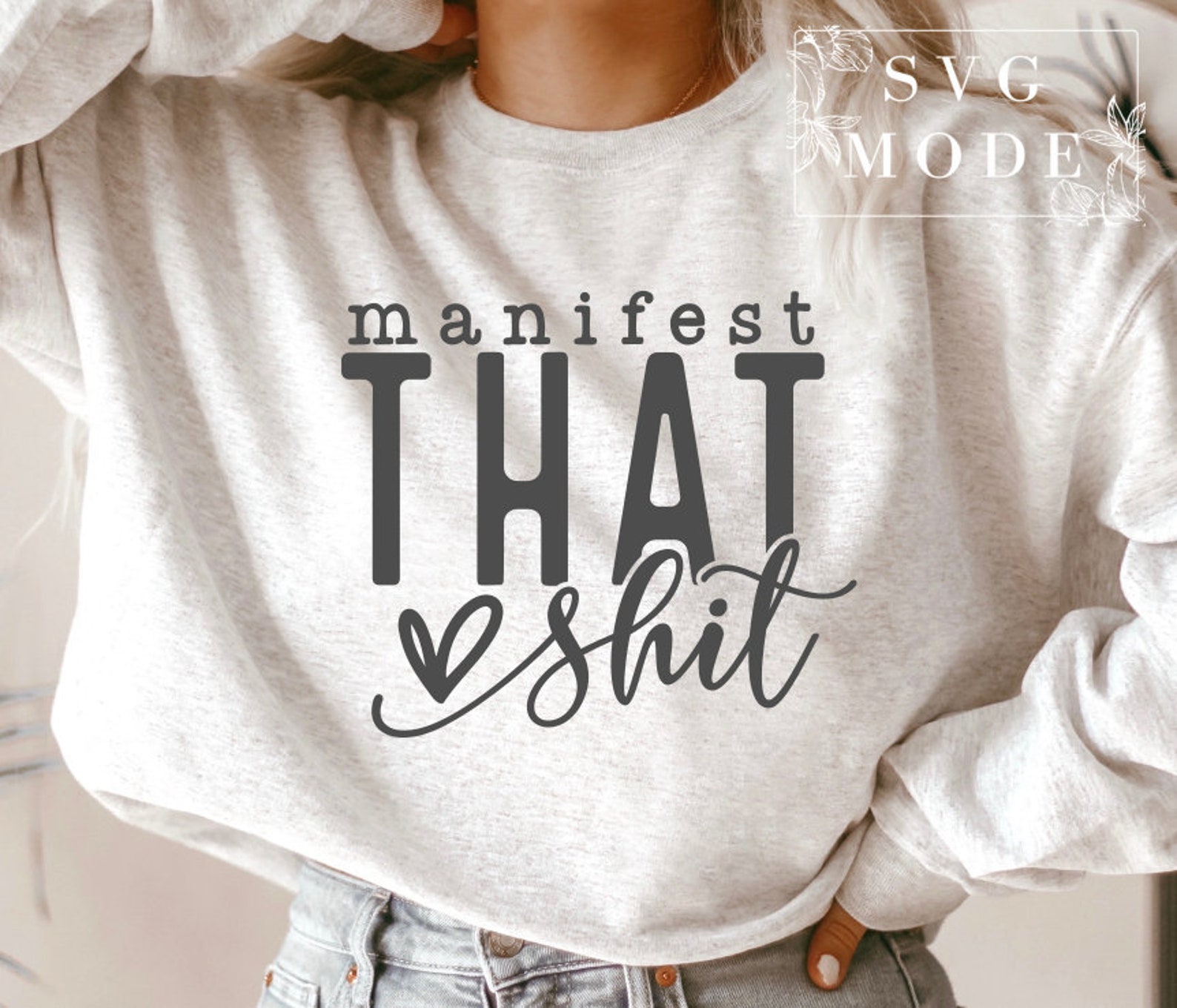 Manifest That Shit SVG PNG PDF Law of Attraction Svg - Etsy