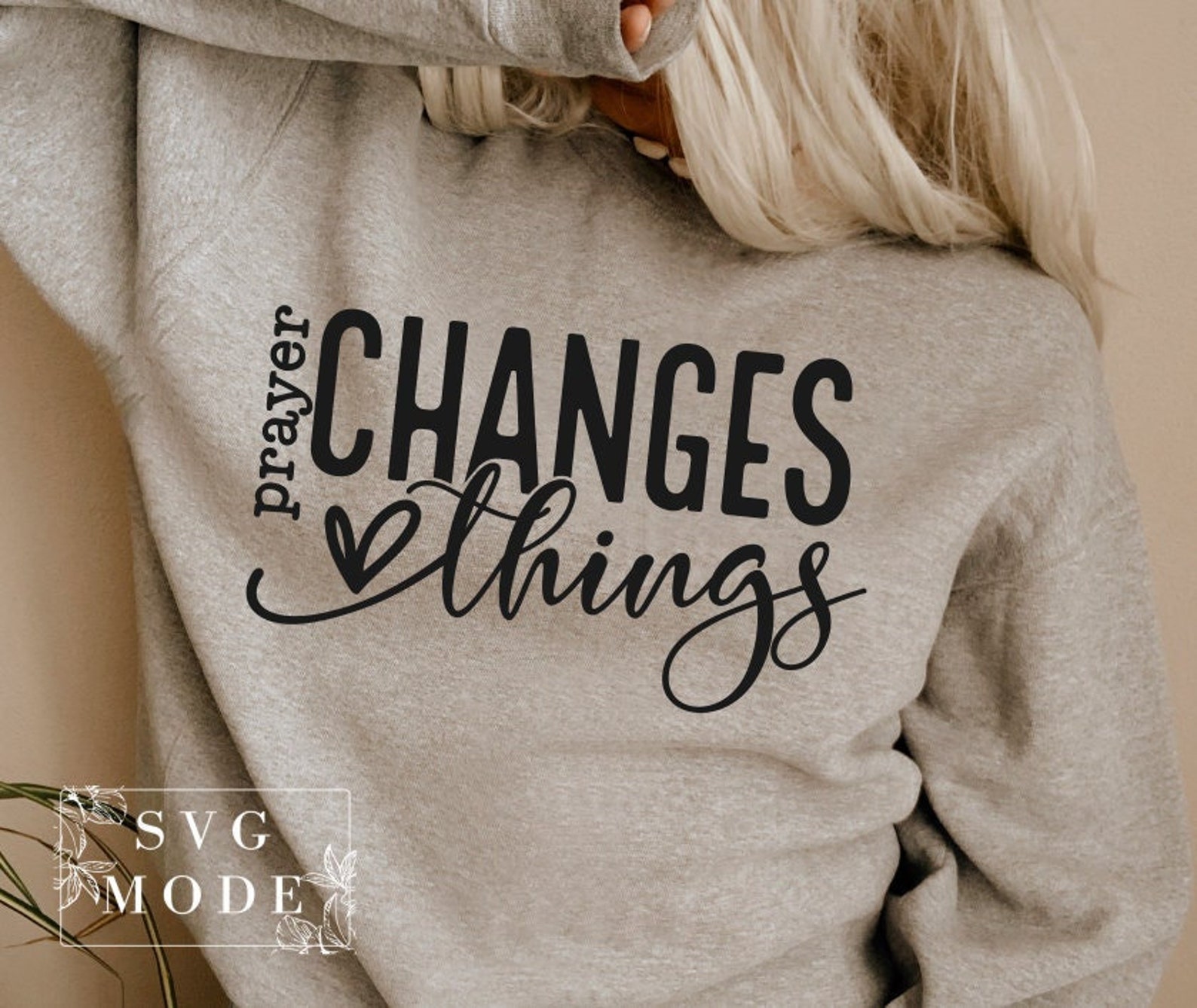 Prayer Changes Things SVG PNG Created With a Purpose Svg - Etsy