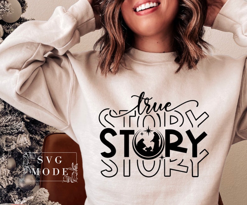 True Story SVG PNG PDF Nativity Scene Svg True Story - Etsy