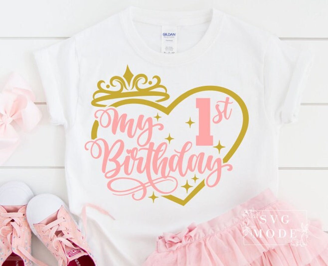 First Birthday SVG PNG, 1st Birthday Svg, My 1st Birthday Svg, First ...