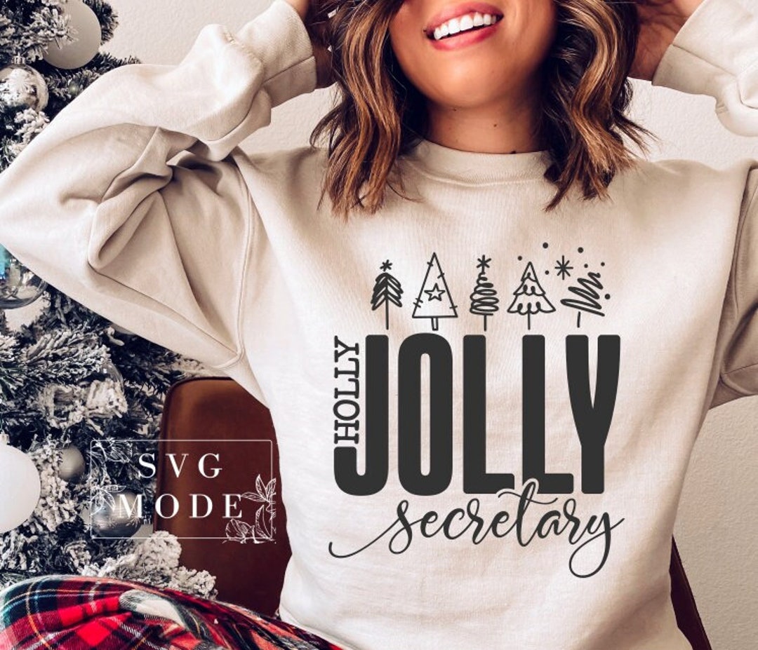 Merry Secretary SVG PNG, Secretary Christmas Svg, Jolly Secretary Svg ...
