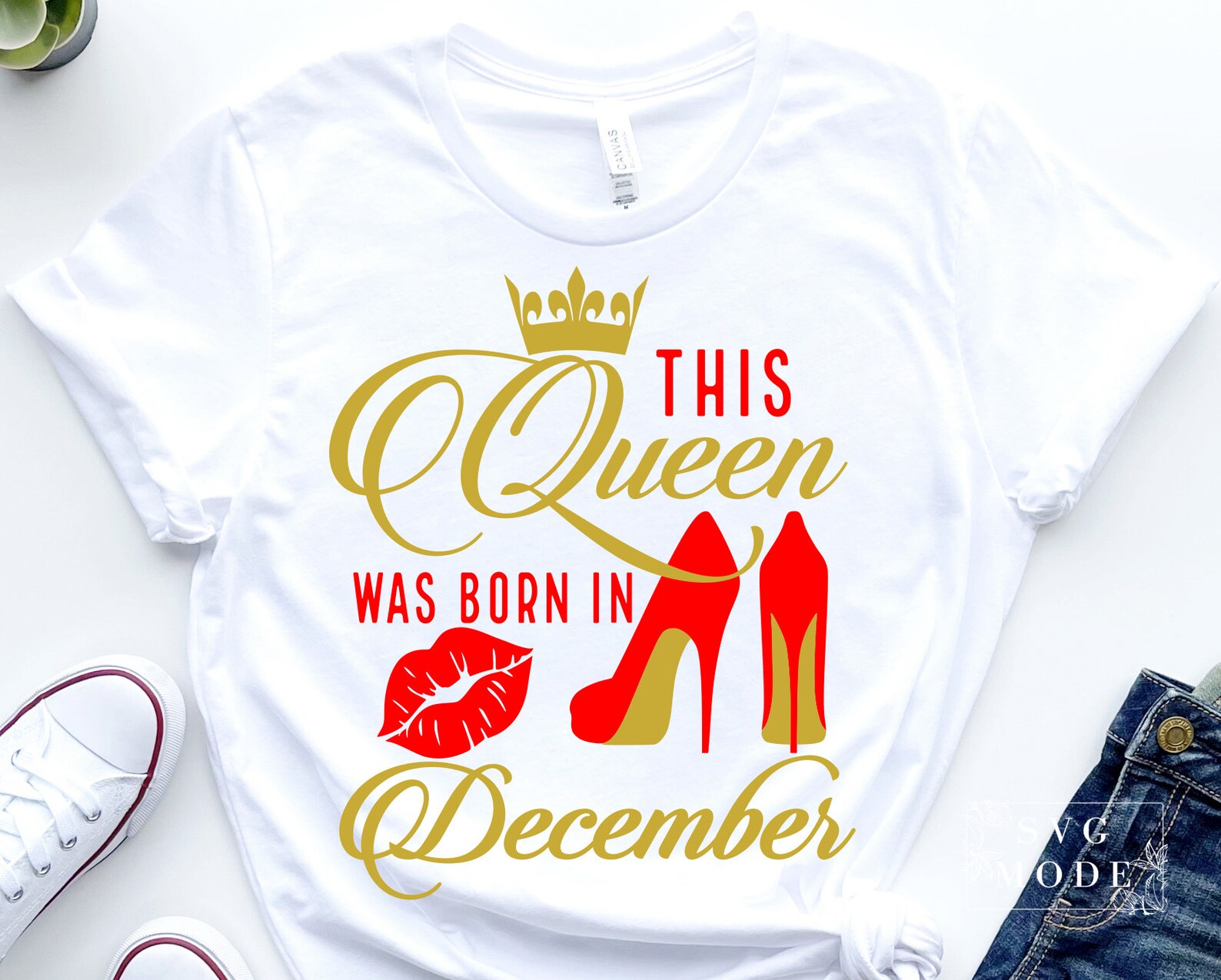 This Queen Was Born in December SVG Birthday Queen Svg - Etsy