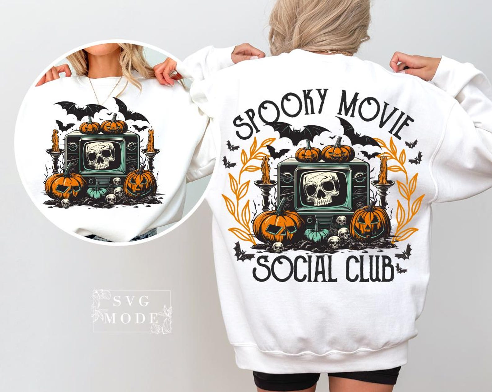 Spooky Movie Social Club PNG, Horror Movie Social Club Png, Spooky ...