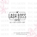 Lash Boss SVG PNG, Lash Boss Mode Svg, Lash Tech Svg, Lash Tech Png ...