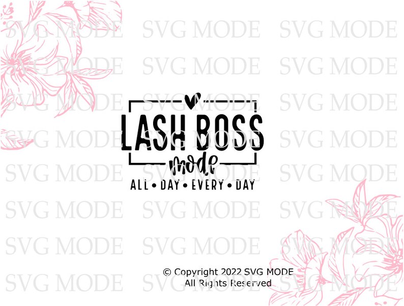 Lash Boss SVG PNG Lash Boss Mode Svg Lash Tech Svg Lash - Etsy