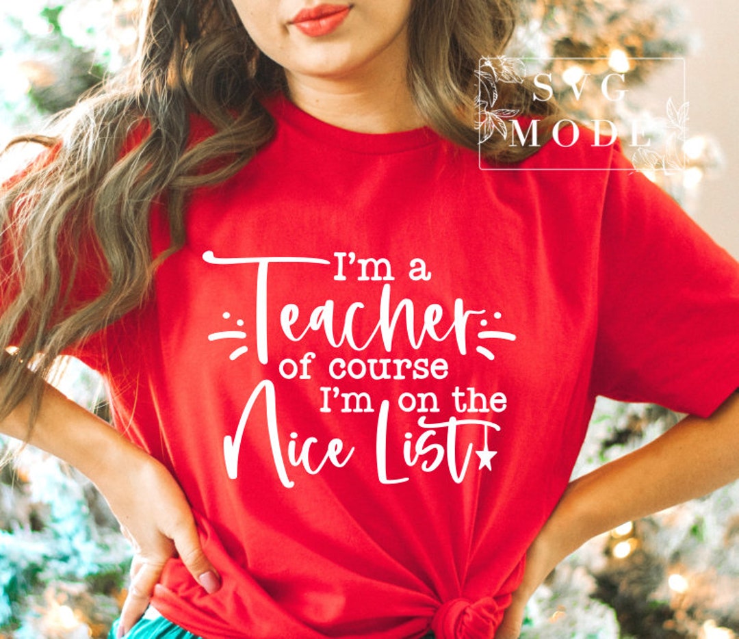 Merry Teacher SVG PNG PDF Christmas Svg Teacher Svg Teacher - Etsy