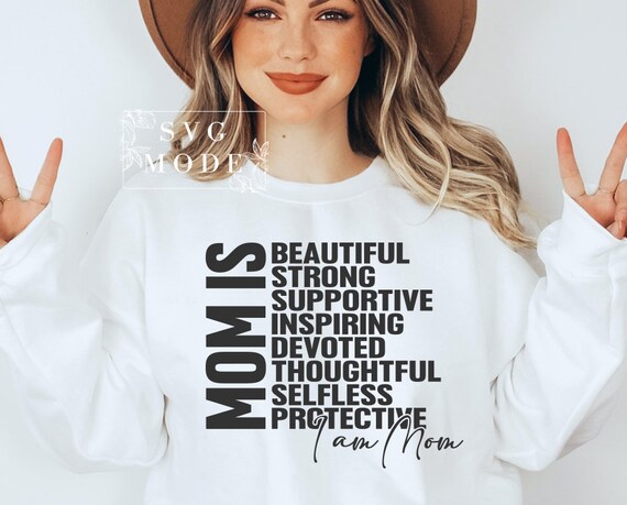 Mom is Strong SVG PNG PDF Happy Mother's Day Svg Mom | Etsy
