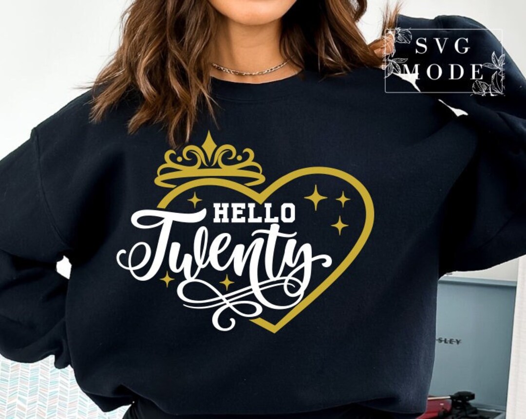 20th Birthday SVG PNG, 20th Birthday Shirt Svg, Hello 20 Svg, 20th ...