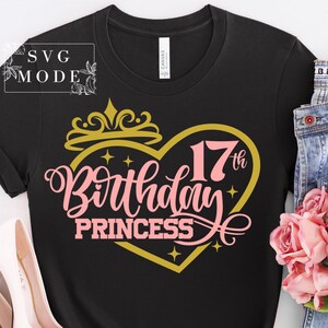 17th Birthday SVG PNG, 17th Birthday Svg, Birthday Svg, 17th Birthday ...