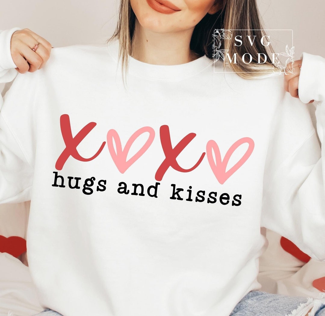 Hugs and Kisses SVG PNG, Xoxo Svg, Valentine Vibes Svg, Love Svg ...