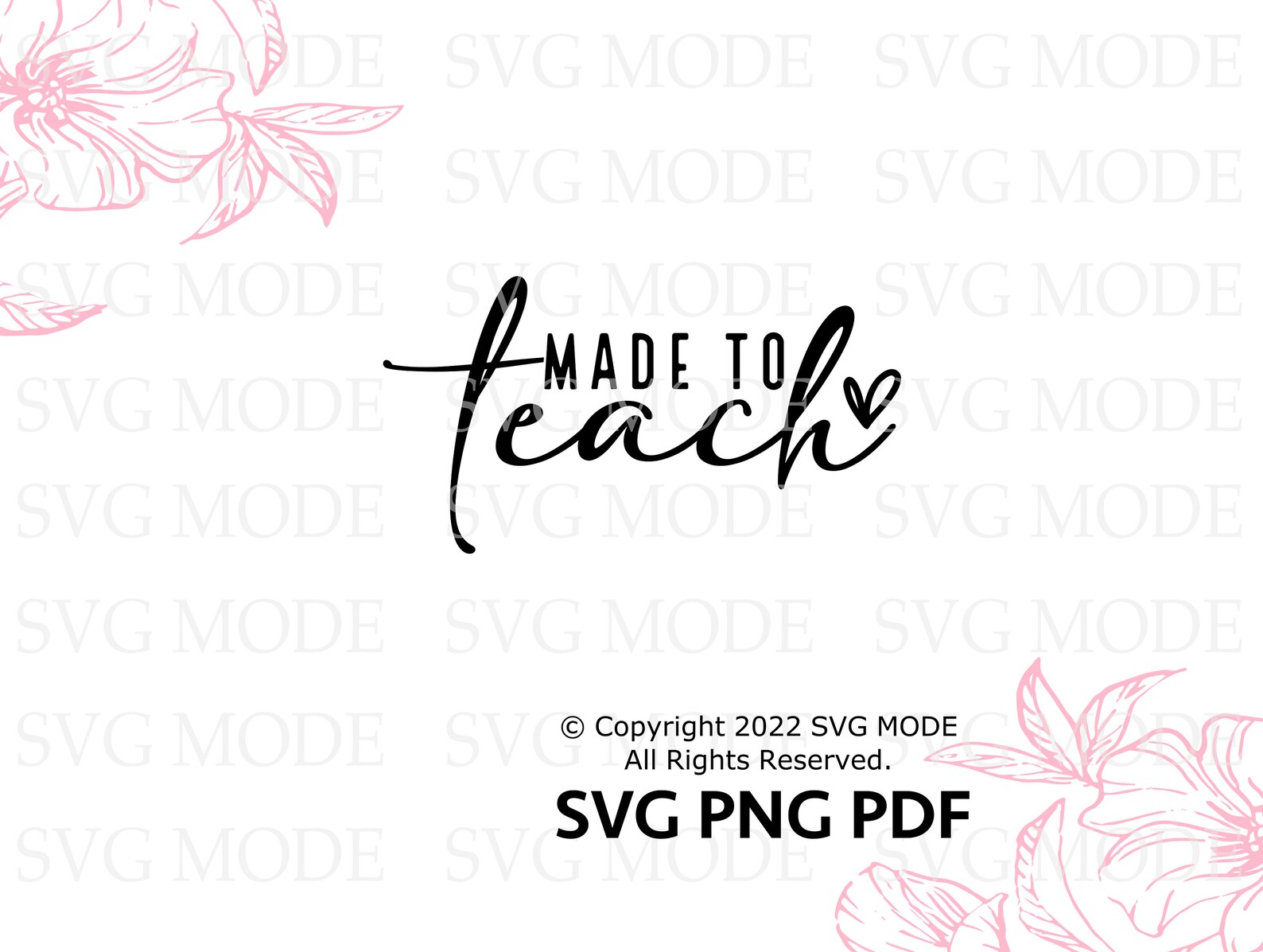 Made to Teach SVG PNG PDF, Teacher Gift Svg, Best Teacher Svg, Teacher ...