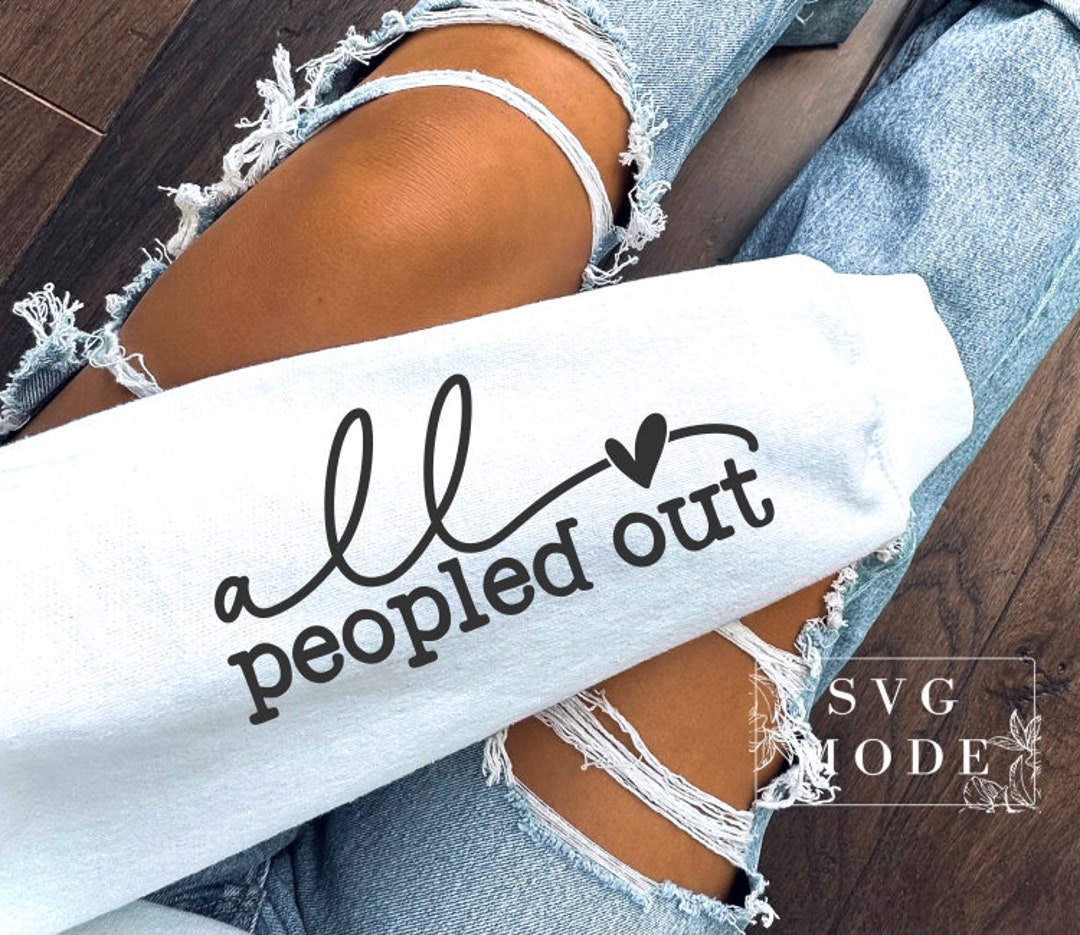 All Peopled Out SVG PNG, Nope Not Today Svg, Mom Life Svg, Not Adulting ...