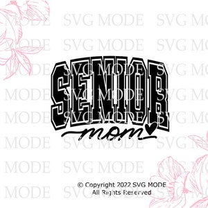 Senior Mom SVG PNG, Proud Senior Mom Shirt Svg, Proud Family Shirt Svg ...