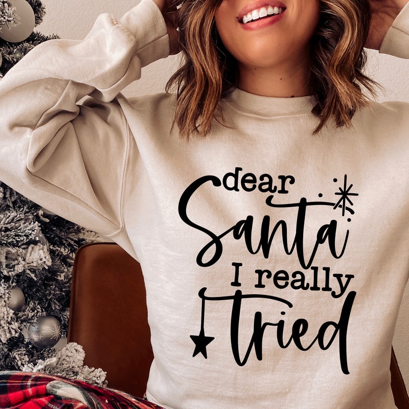 Santa I Tried Svg - Etsy