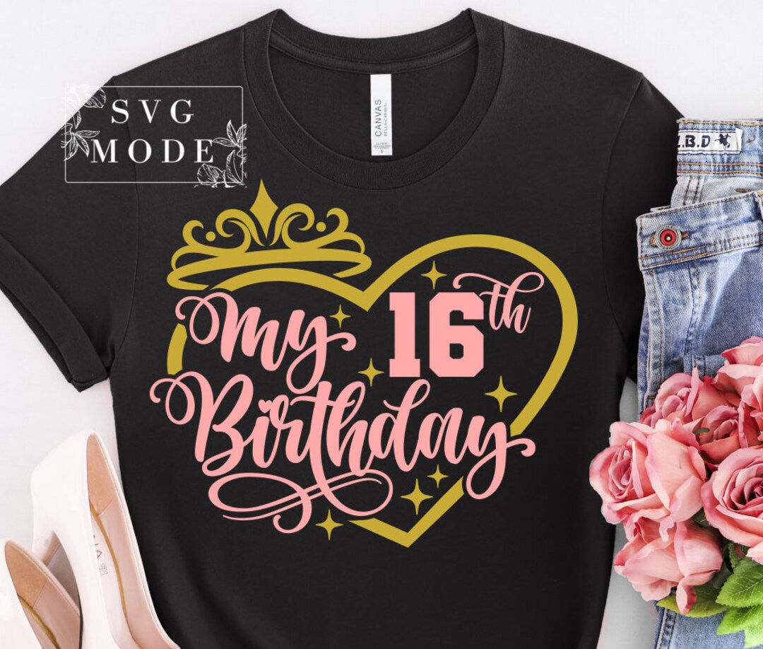 16th and Fabulous Svg Png, 16th Birthday Svg, Officially 16 Svg, Sweet ...