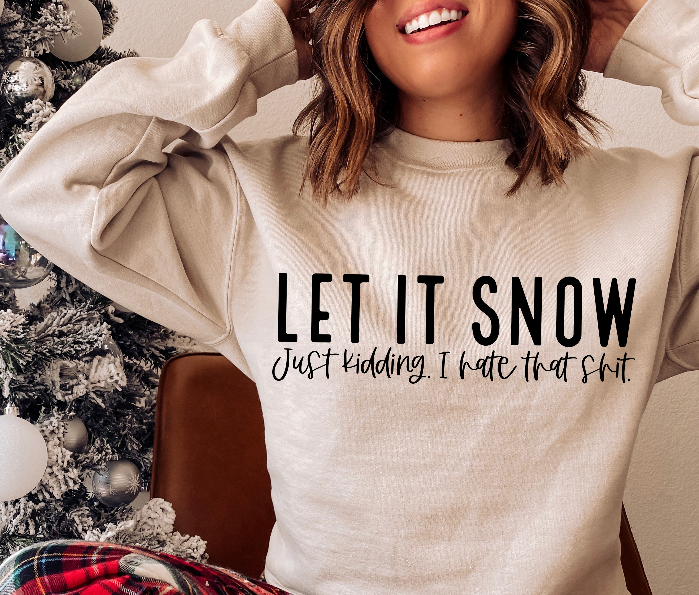 Funny Let It Snow SVG PNG PDF Funny Christmas Svg Snowflake - Etsy