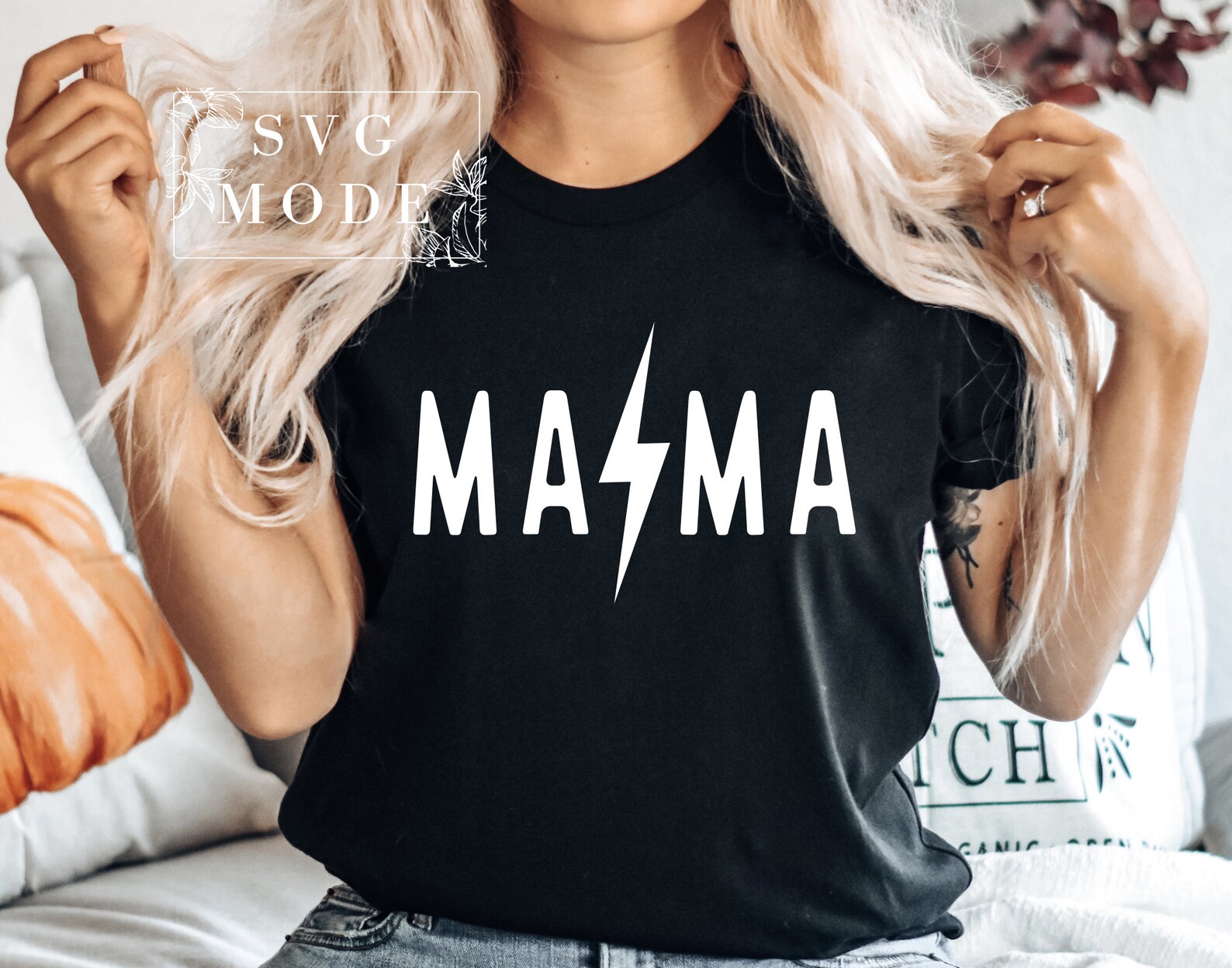 Mama SVG PNG PDF, Rocker Style Mama Svg, Mama Vibes Svg, Mom Svg, Mom ...
