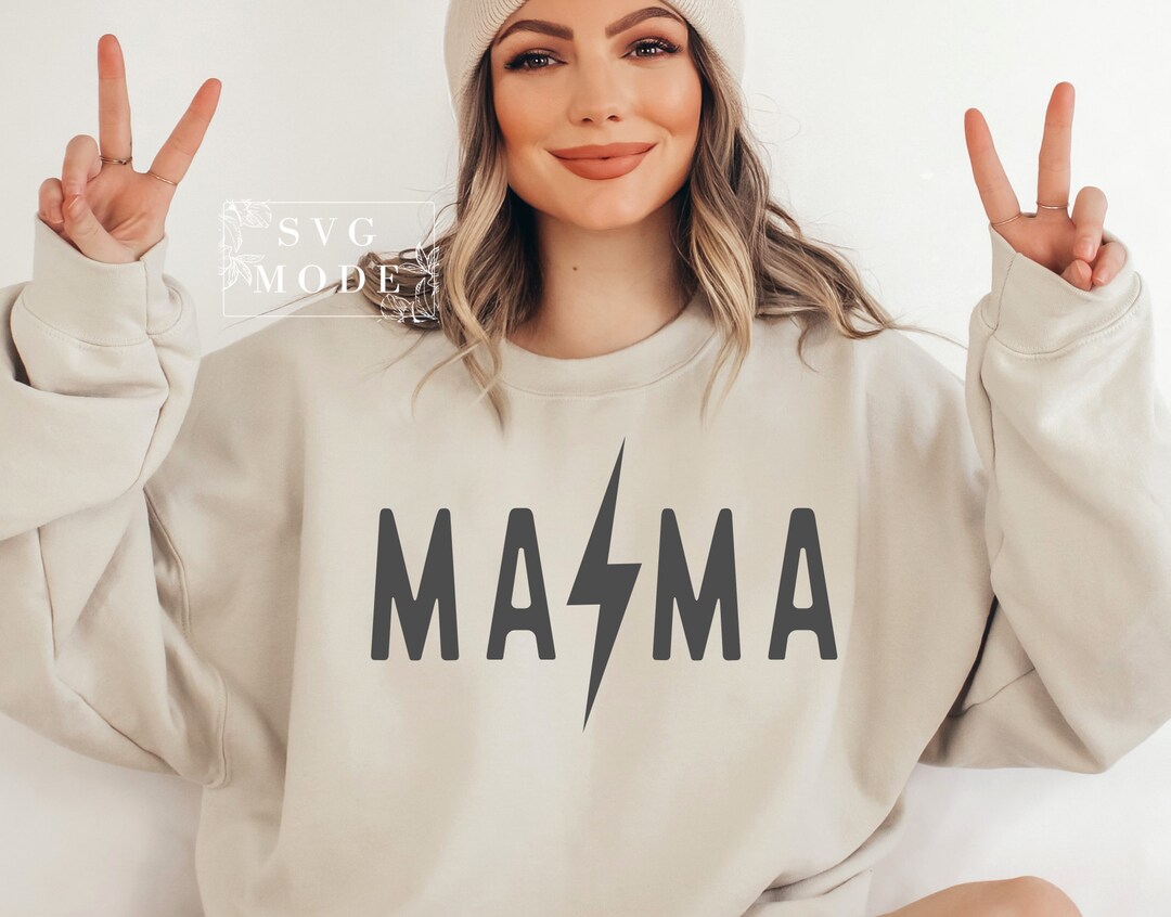 Mama SVG PNG PDF, Rocker Style Mama Svg, Mama Vibes Svg, Mom Svg, Mom ...