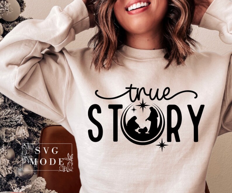 True Story SVG PNG Nativity Scene Svg True Story Nativity - Etsy