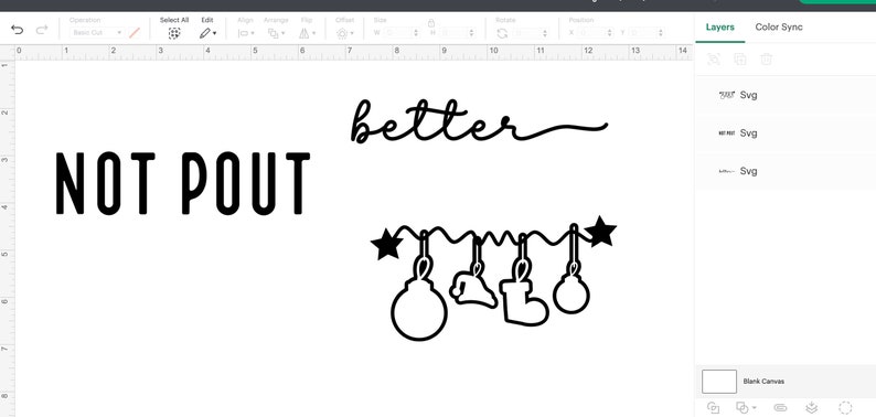 Better Not Pout SVG PNG Christmas Vibes Svg Cozy Season Svg - Etsy