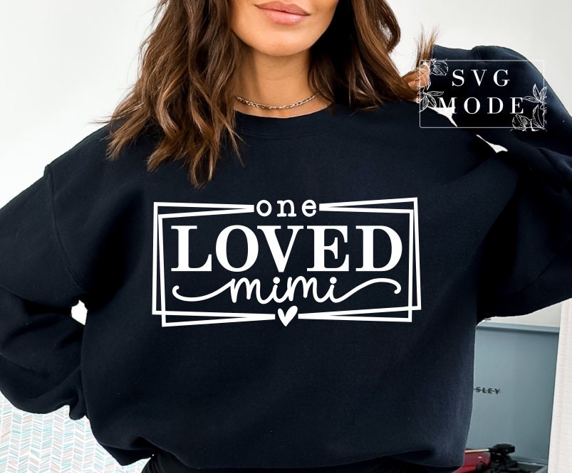 One Loved Mimi SVG PNG Mimi Valentine Svg Love Mimi Svg - Etsy