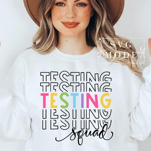 Test Day Teacher Shirt SVG PNG PDF, Testing Squad Svg, Test Day Svg ...