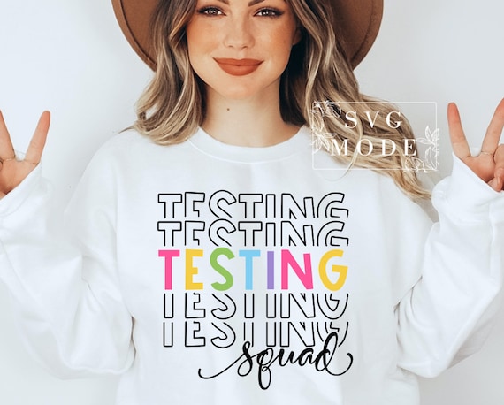 Test Day Teacher Shirt SVG PNG PDF Testing Squad Svg Test - Etsy