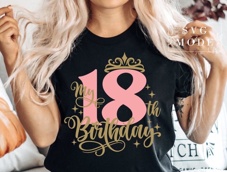 Finally 18 SVG PNG PDF, 18th Birthday Svg, Sweet 18 Shirt Svg, It's My ...