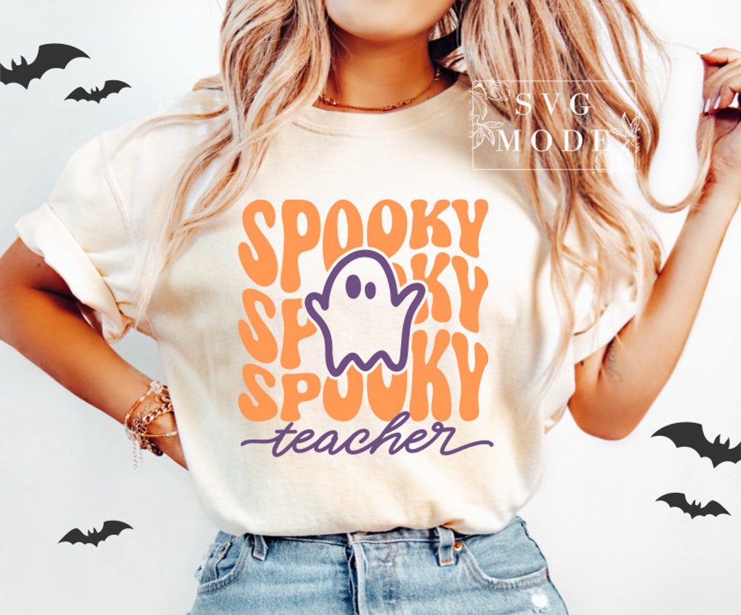 Spooky Teacher SVG PNG, Trick or Teach Svg, Funny Halloween Svg ...