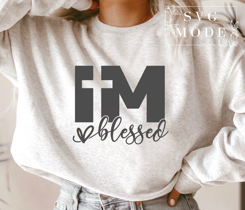 Out Here Being Blessed SVG PNG Blessed Svg Faith Svg - Etsy