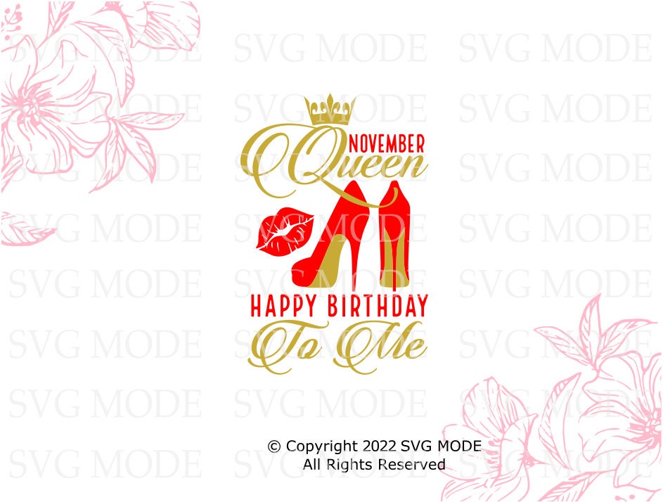 This Queen Was Born in November SVG Birthday Queen Svg - Etsy