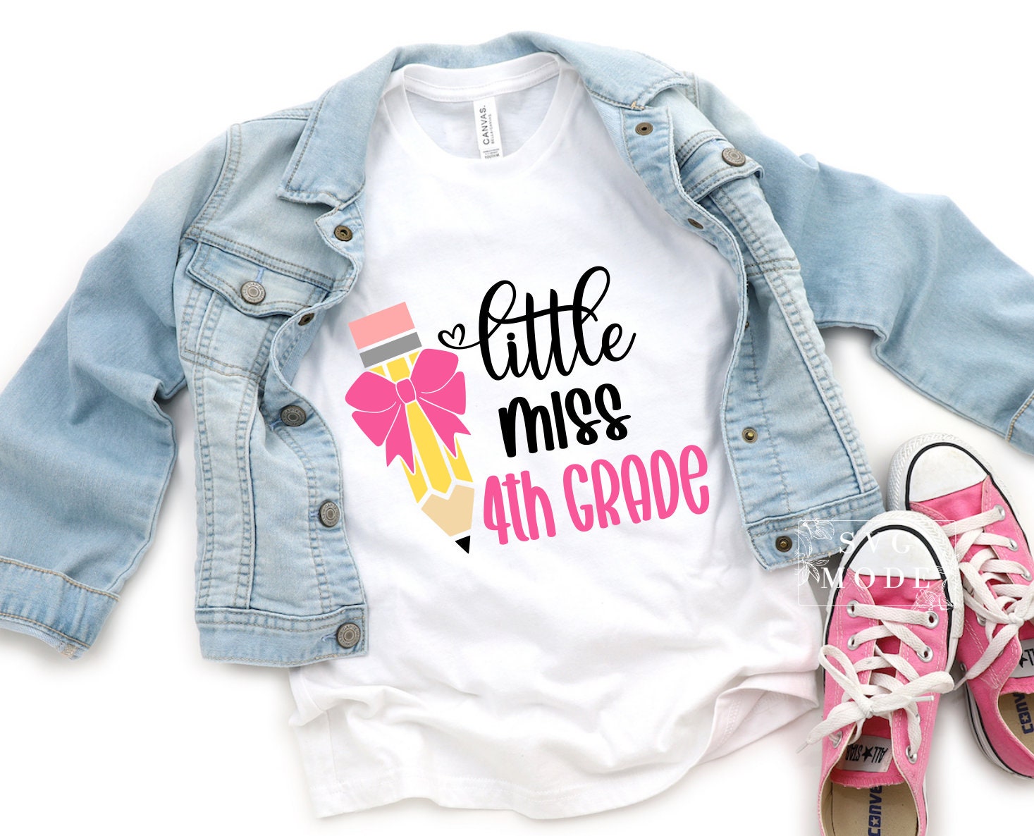 Little Miss Fourth Grade SVG PNG, Hello 4th Grade Svg, Back to School ...