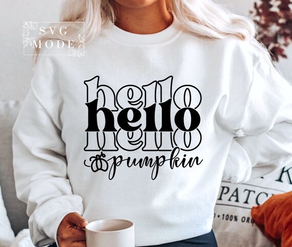 Hello Pumpkin SVG PNG Pumpkin Season Svg Thanksgiving Svg - Etsy
