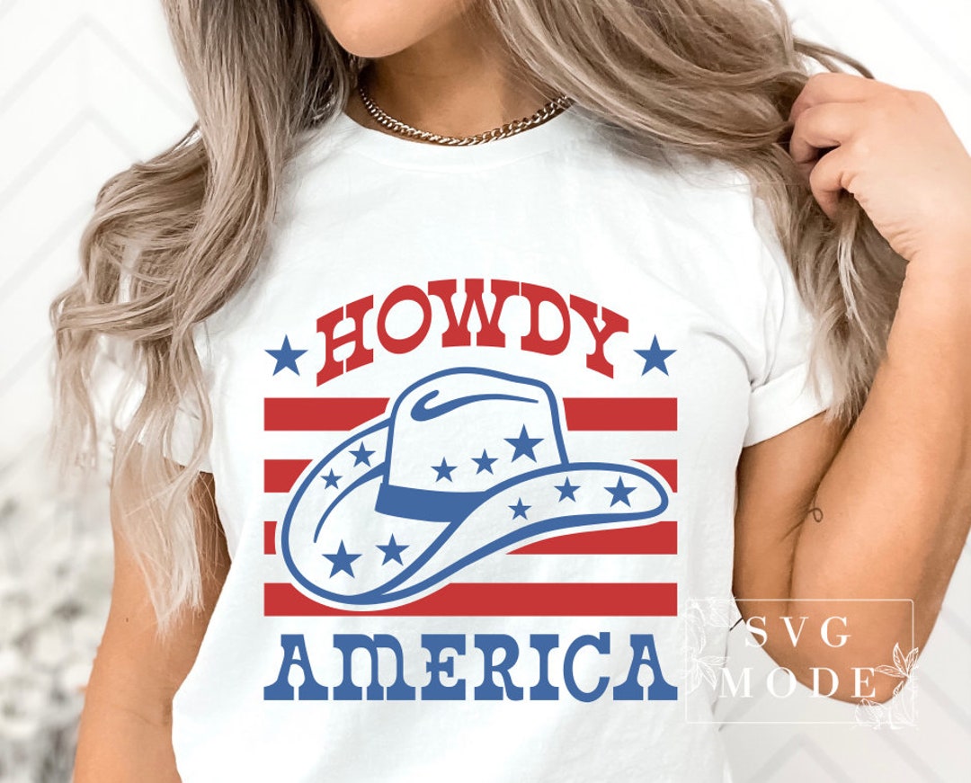 Howdy America 4th of July SVG PNG, Western America Svg, Western Svg ...