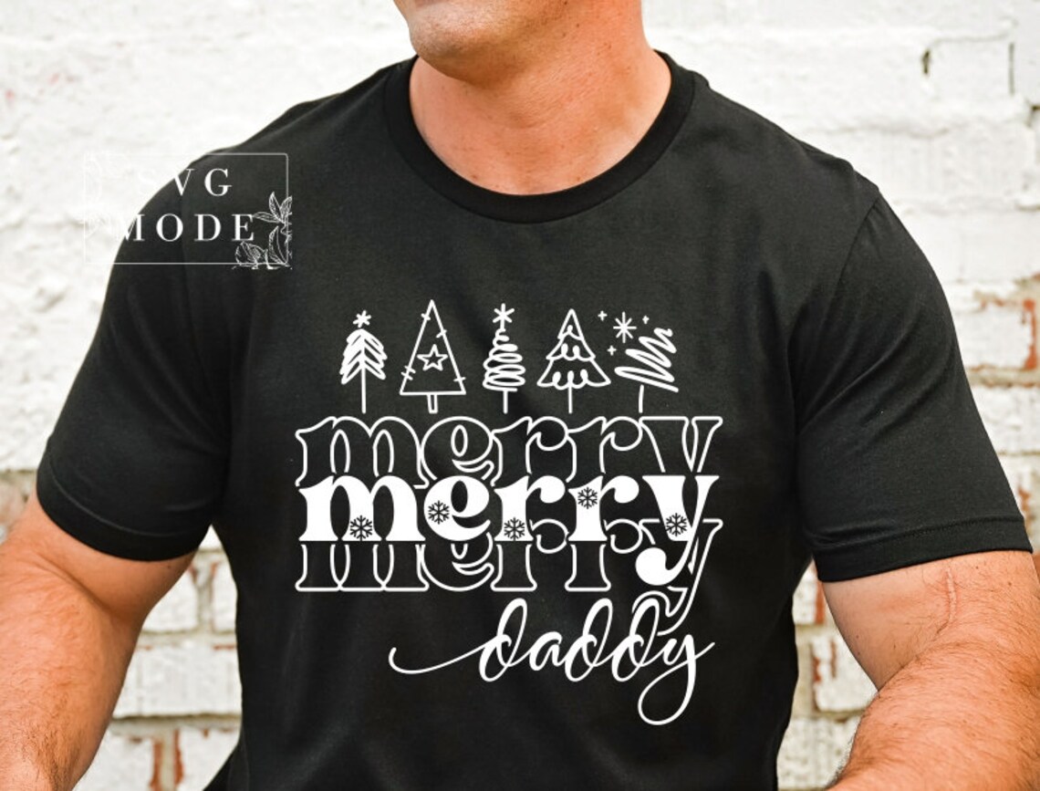 Merry Daddy SVG PNG PDF, Daddy Claus Svg, Funny Christmas Svg ...