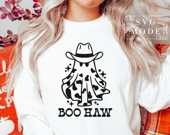 Boo Haw SVG PNG Bundle, Cowboy Ghost Svg, Halloween Svg, Funny ...