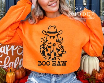 Boo Haw SVG PNG EPS, Cowboy Ghost Svg, Halloween Svg, Funny Halloween ...
