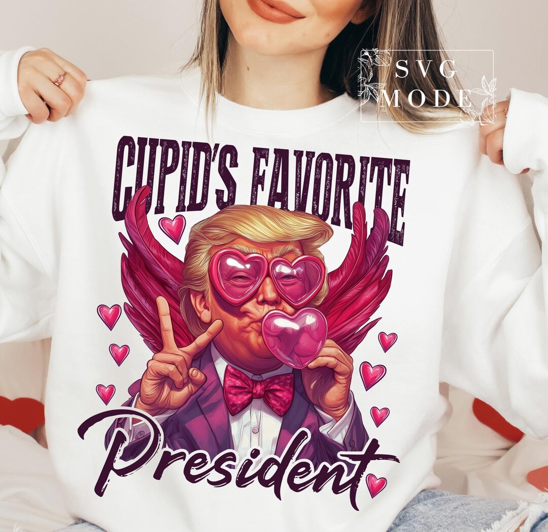 Trump is My Valentine PNG, Trump Valentine's Day Png, Cupid's Favorite ...
