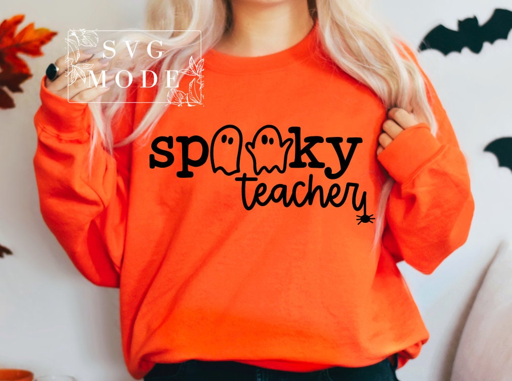Spooky Teacher SVG PNG, Trick or Teach Svg, Funny Halloween Svg ...